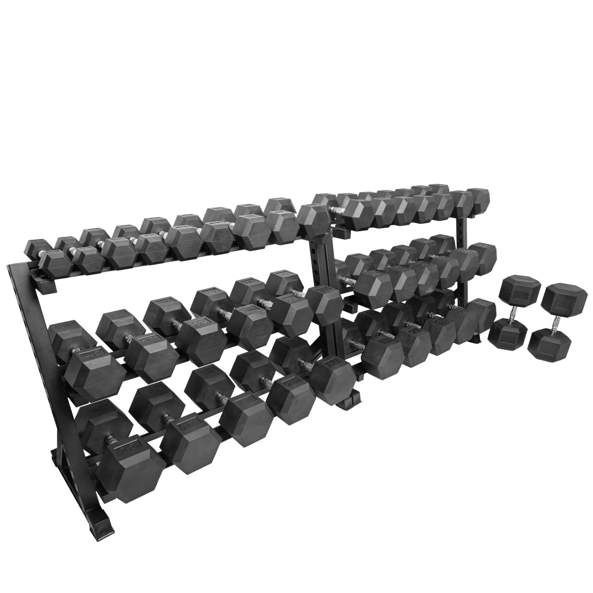 Rubber Hex Dumbbell Sets – Barbell Standard