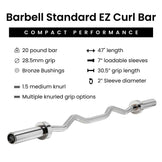 Bar Weight Sets - EZ Curl Bar Weight Sets – Barbell Standard