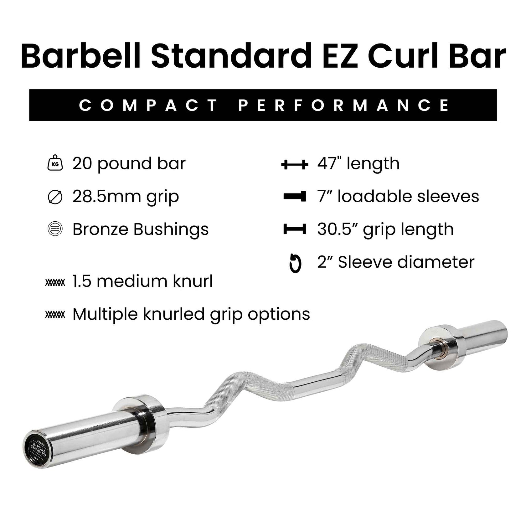EZ Curl Bar – Barbell Standard