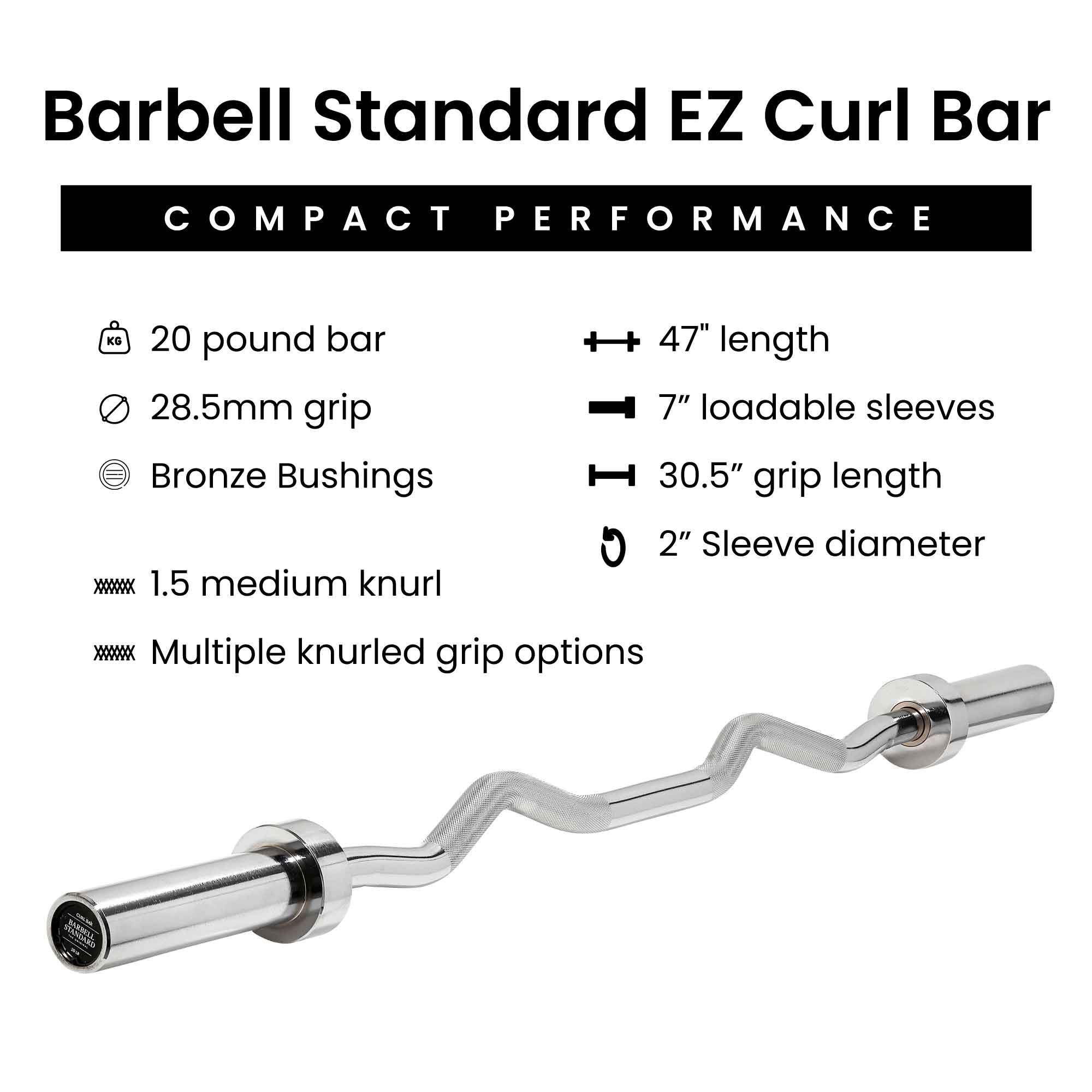 EZ Curl Bar – Barbell Standard